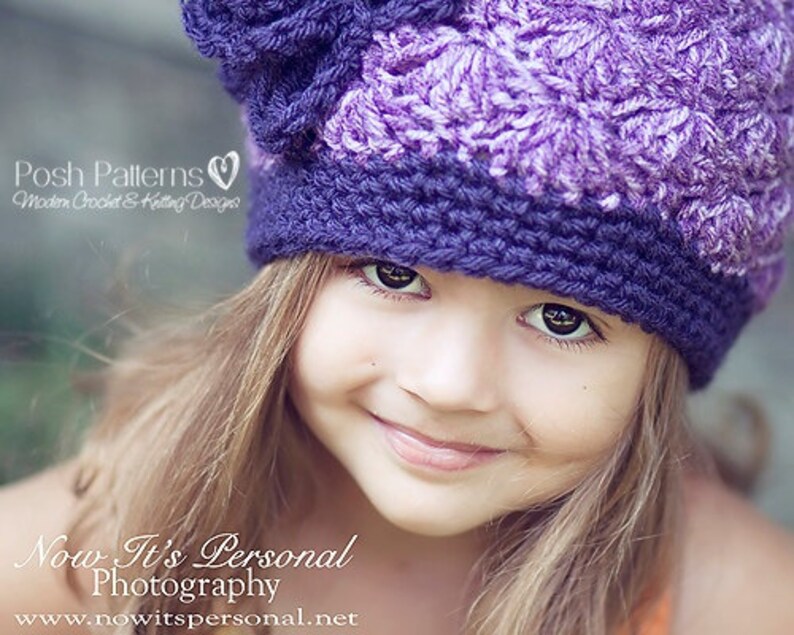 Crochet PATTERN - Crochet Hat Pattern Baby Girl - Shell Stitch Hat ...