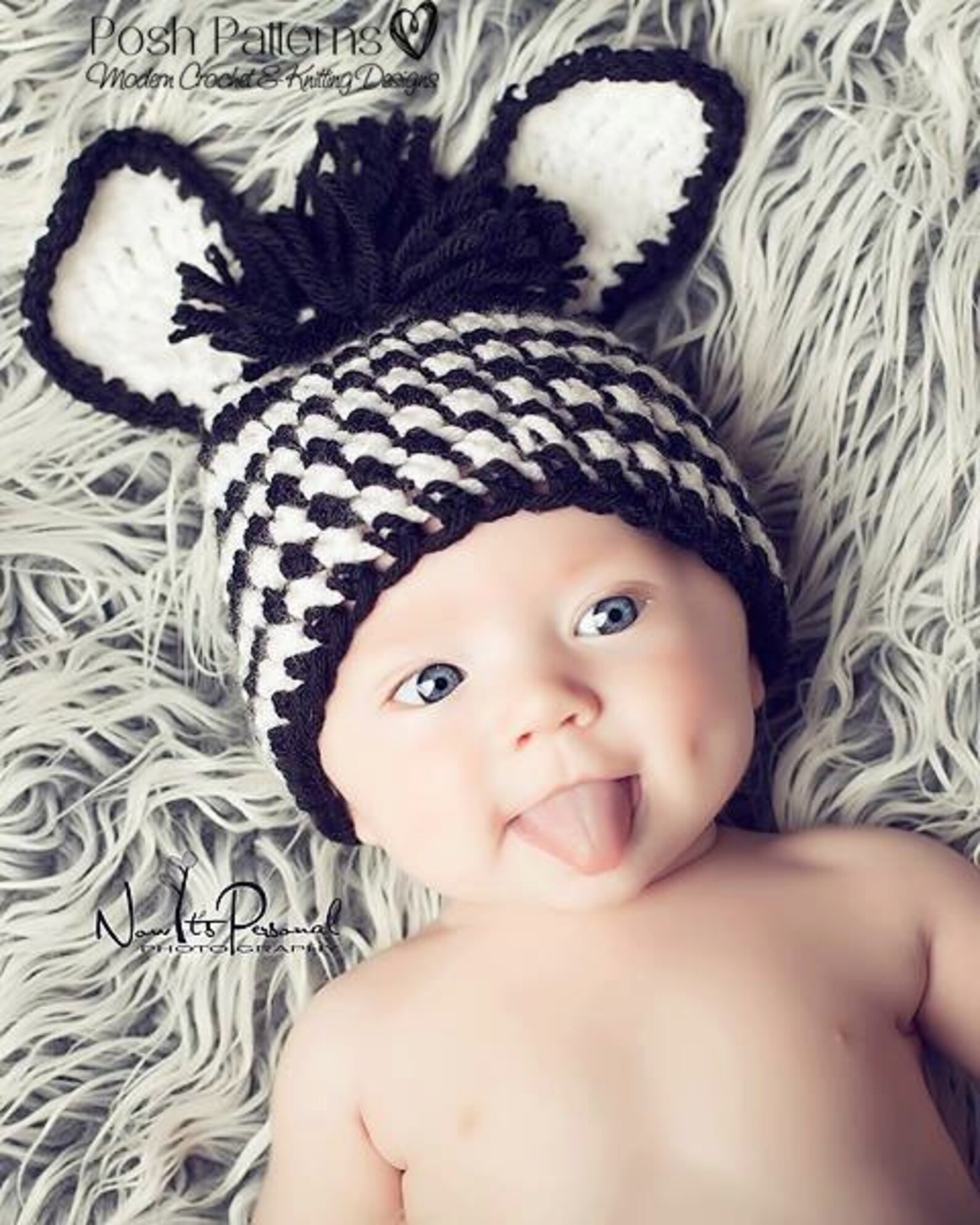 Crochet PATTERN Baby Hat Crochet Pattern Baby Zebra Hat | Etsy