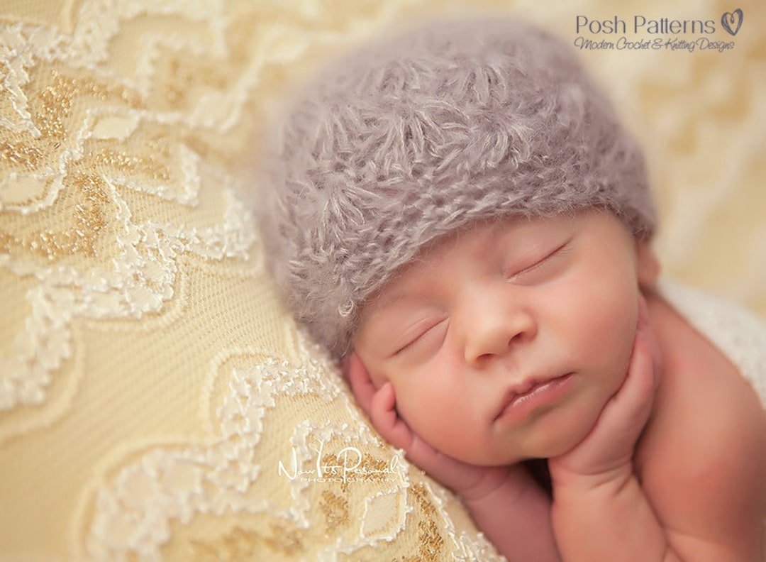 Crochet PATTERN - Crochet Hat Pattern Baby Girl - Shell Stitch Hat ...