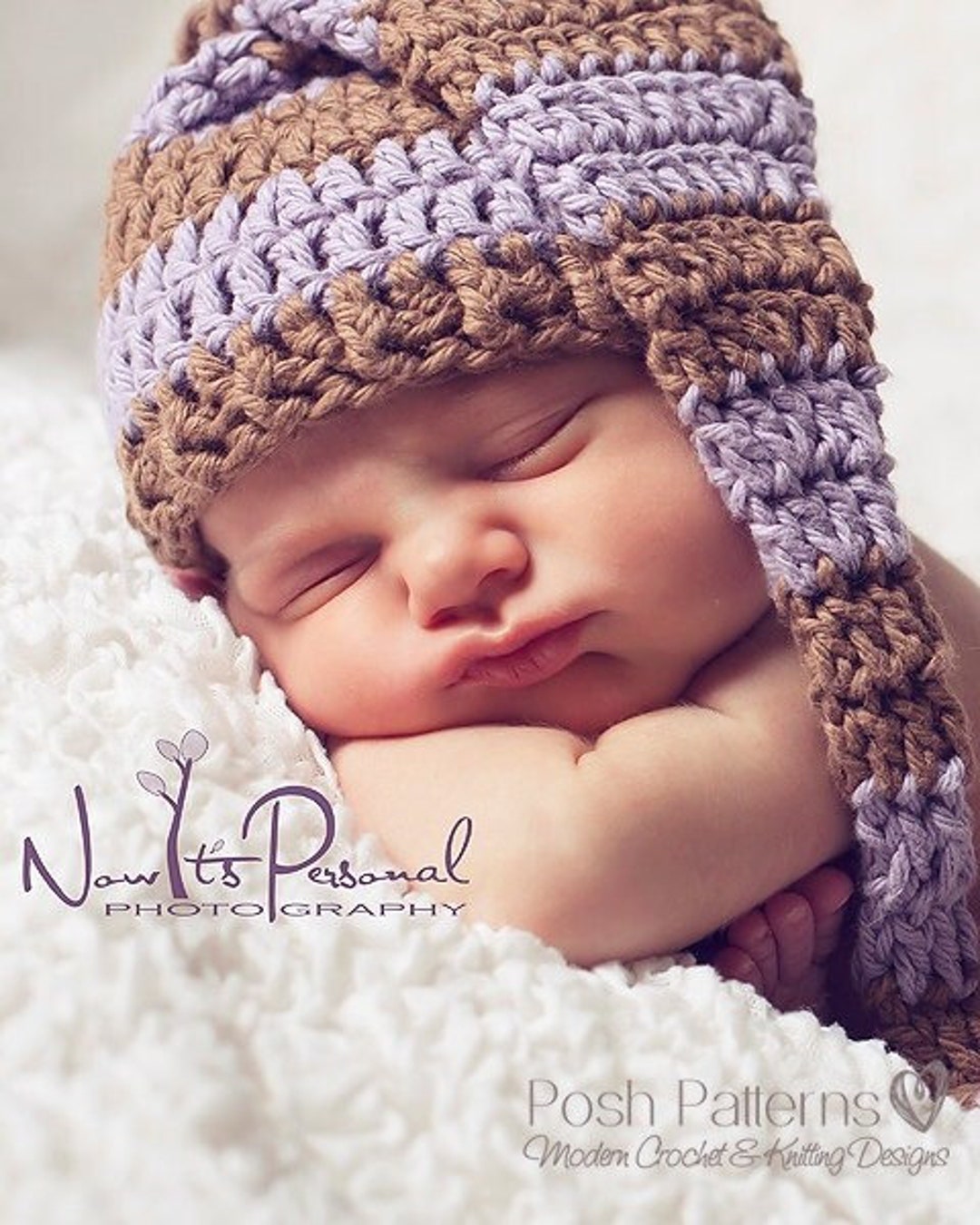 Easy Crochet PATTERN - Crochet Stocking Hat Pattern - Crochet Patterns ...