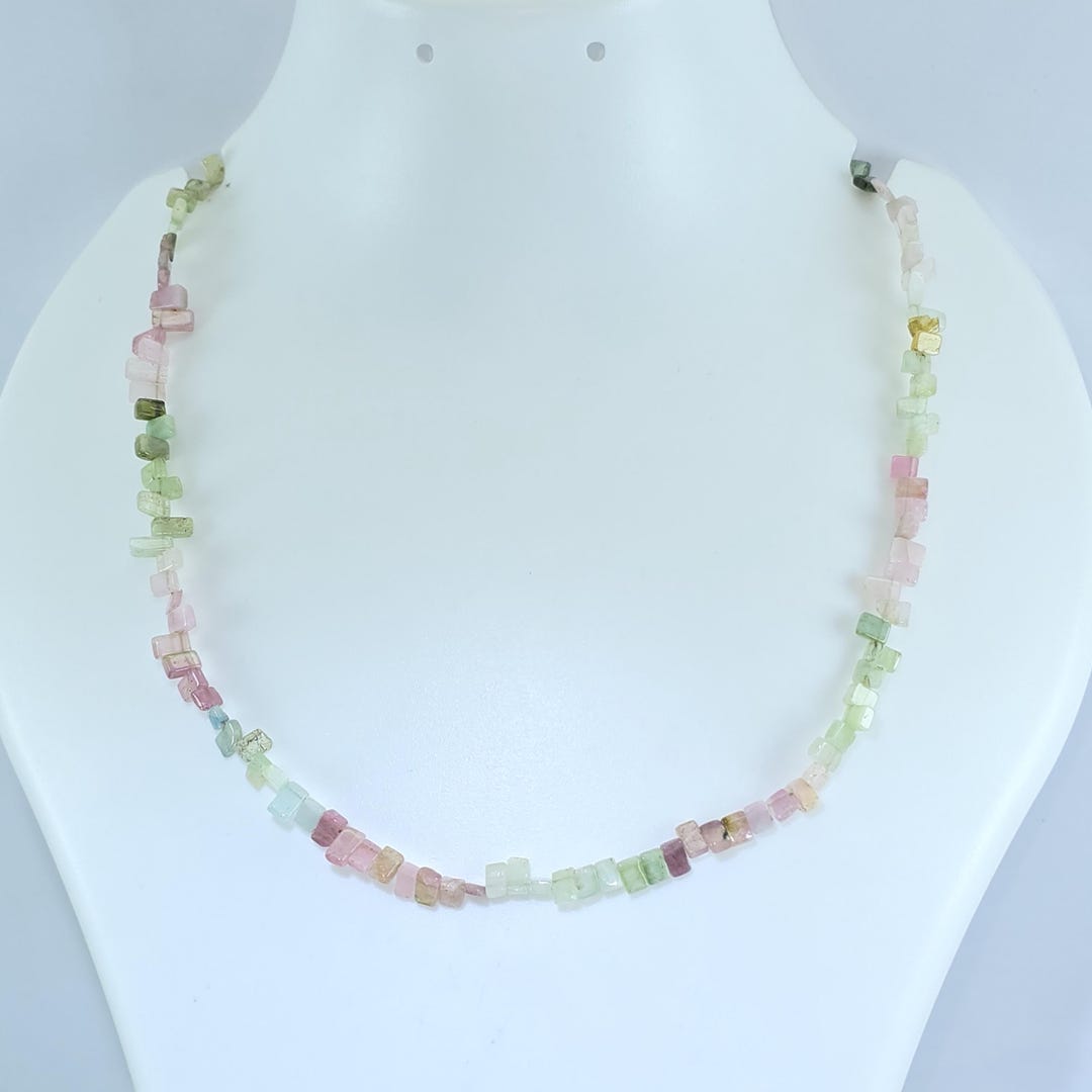 AAA+ Rare Quality Natural Watermelon Tourmaline 6-7mm Gemstone 16 Inch ...