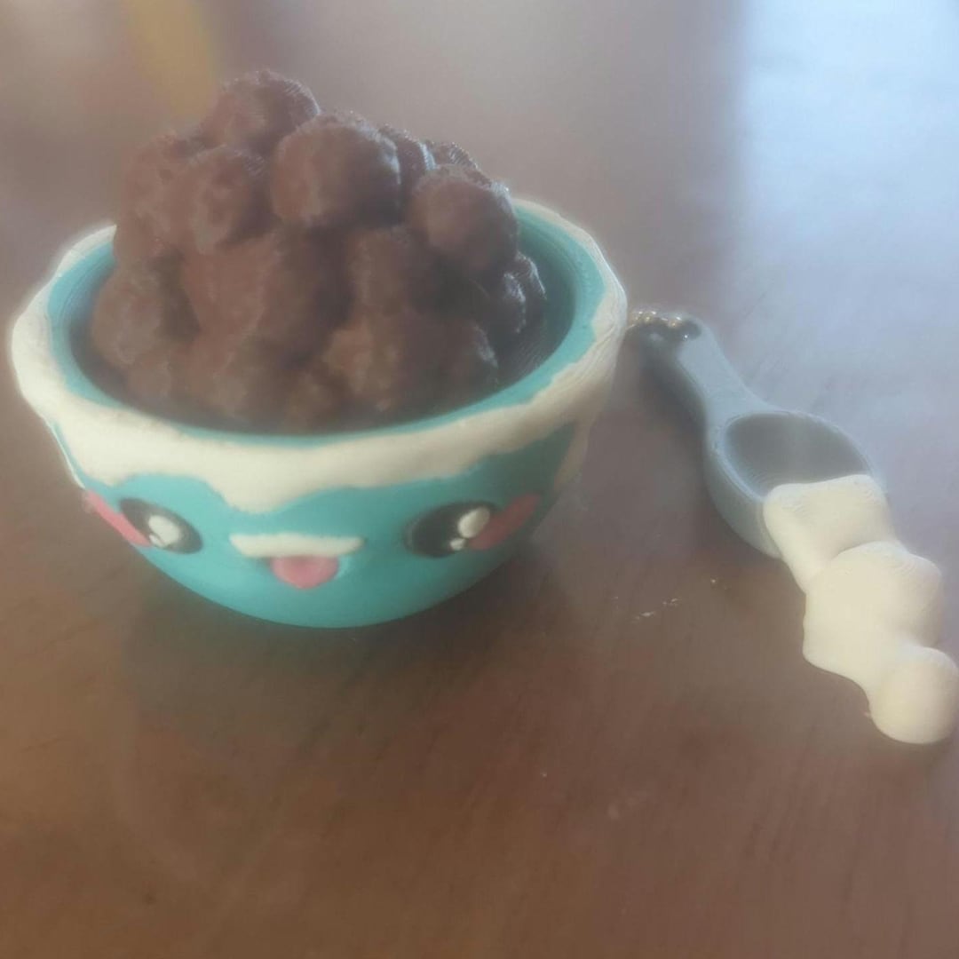 Ultimate Cereal Clicker Puffs 3d Printed Adhd Focus Fidget Breakfast ...