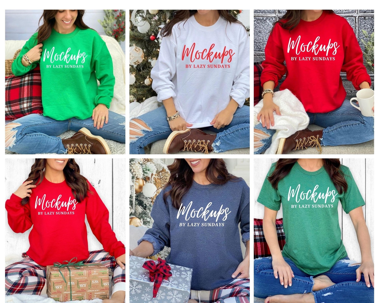 Winter Mockup Bundle Christmas Mockup Bundle Holiday - Etsy