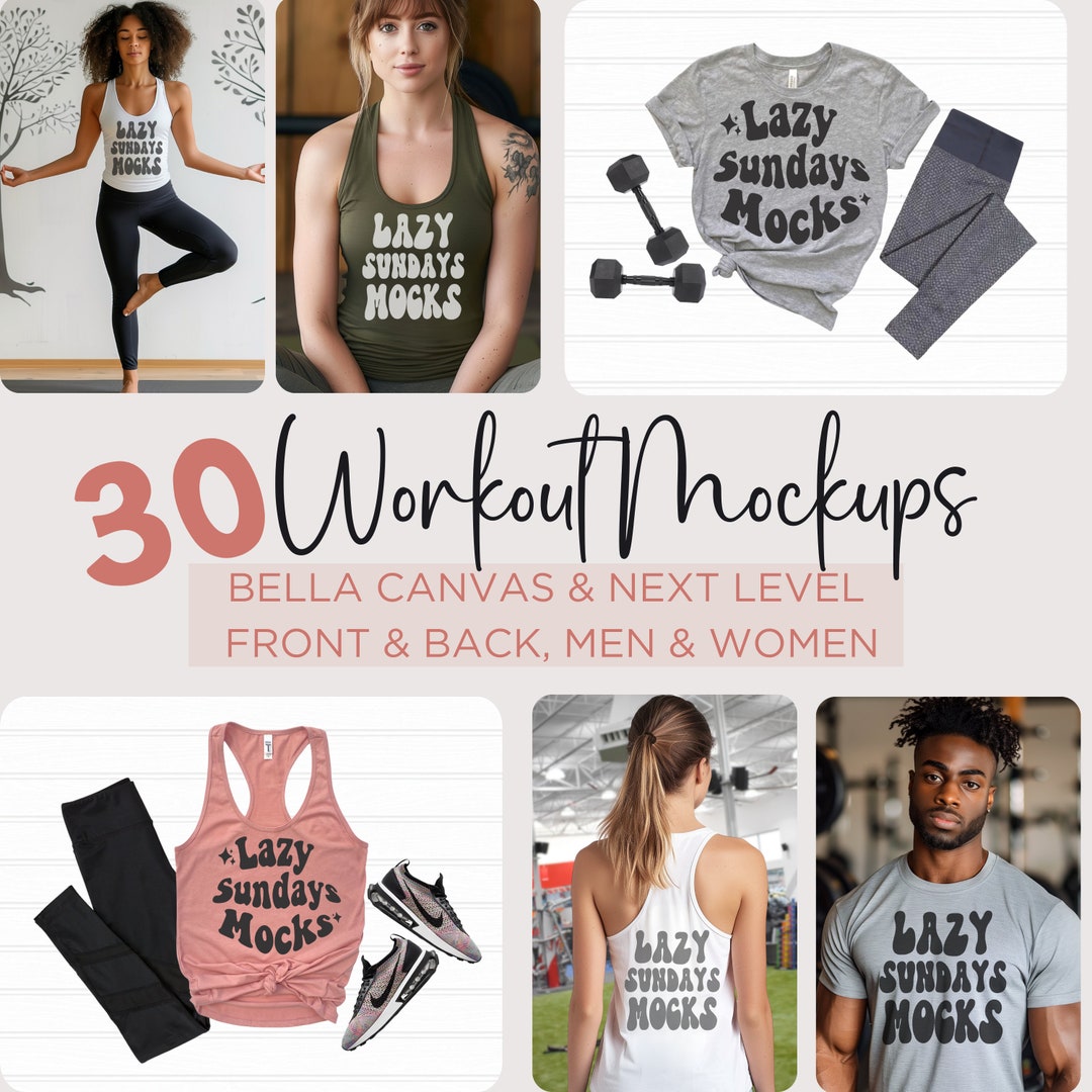 Mockup Bundle Workout Themed Mock Ups Yoga Gym Flatlays Exercise Theme ...