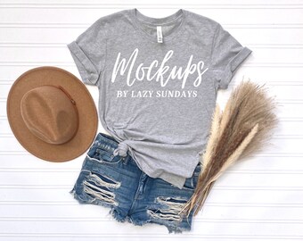 Athletic Heather T Shirt | Etsy