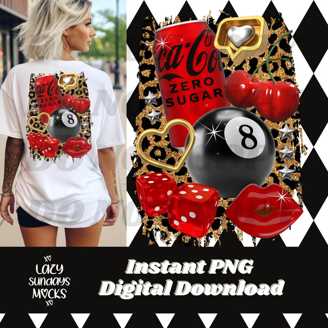 Soda Collage PNG - Zero Diet Drink Design - Trendy - Girly - Viral ...