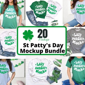 Mockups for St Patrick's Day Bundle Mock Ups Irish Mockup Groups Green ...