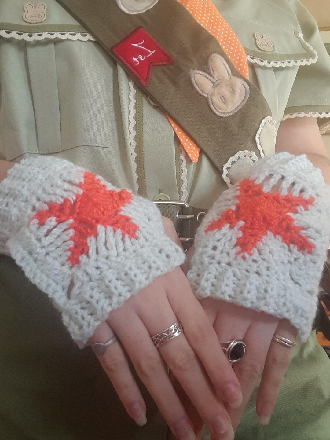 Cute Star Crochet Hand Warmers / Fingerless Gloves - Etsy