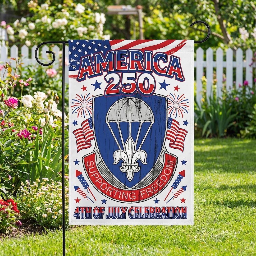 82nd Airborne Support Battalion Garden Flag, Supporting Freedom America ...