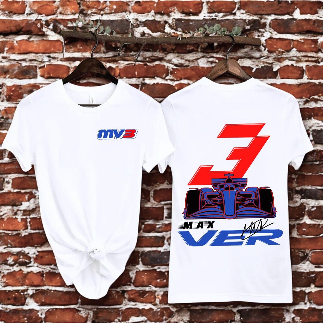 Max Verstappen MV3 Formula One Racing T-shirt, F1 Fan Apparel - Etsy