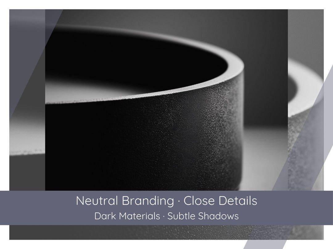 Neutral Branding Close Details · Dark | Minimal Material & Object ...