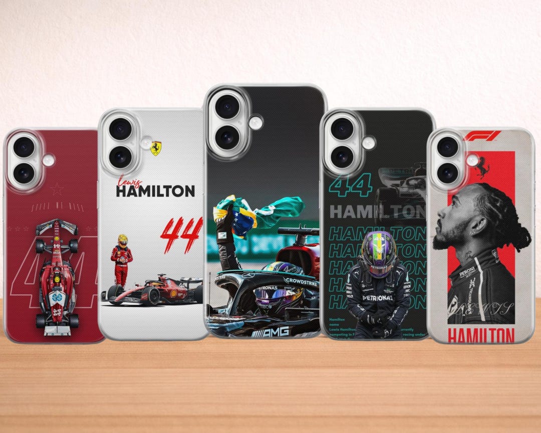Lewis Hamilton Phone Case, F1 Racing Gift Cover for iPhone 17 Pro Max ...