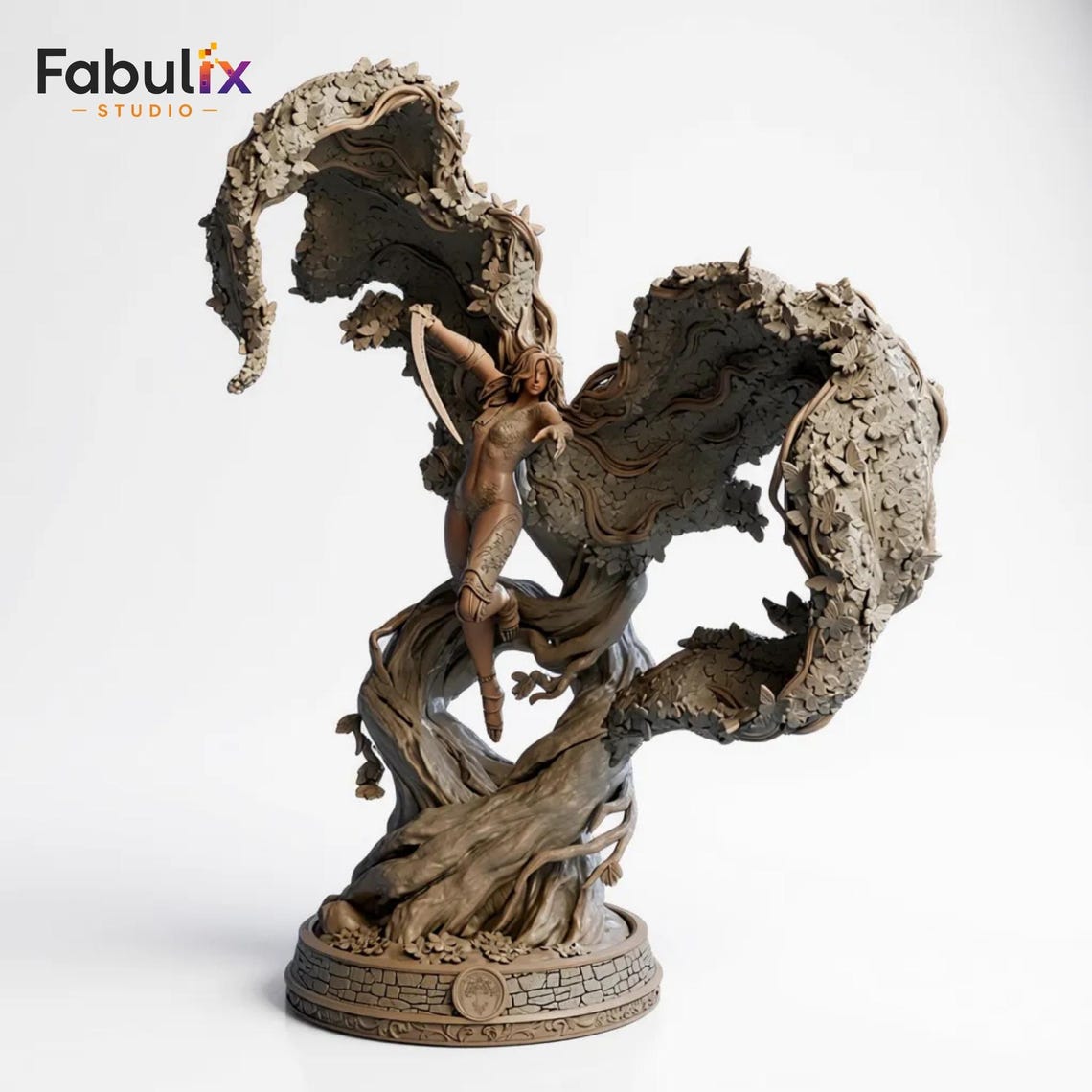 Scarlet Valkyrie Goddess – Epic Fantasy Female Warrior 3D Print STL ...