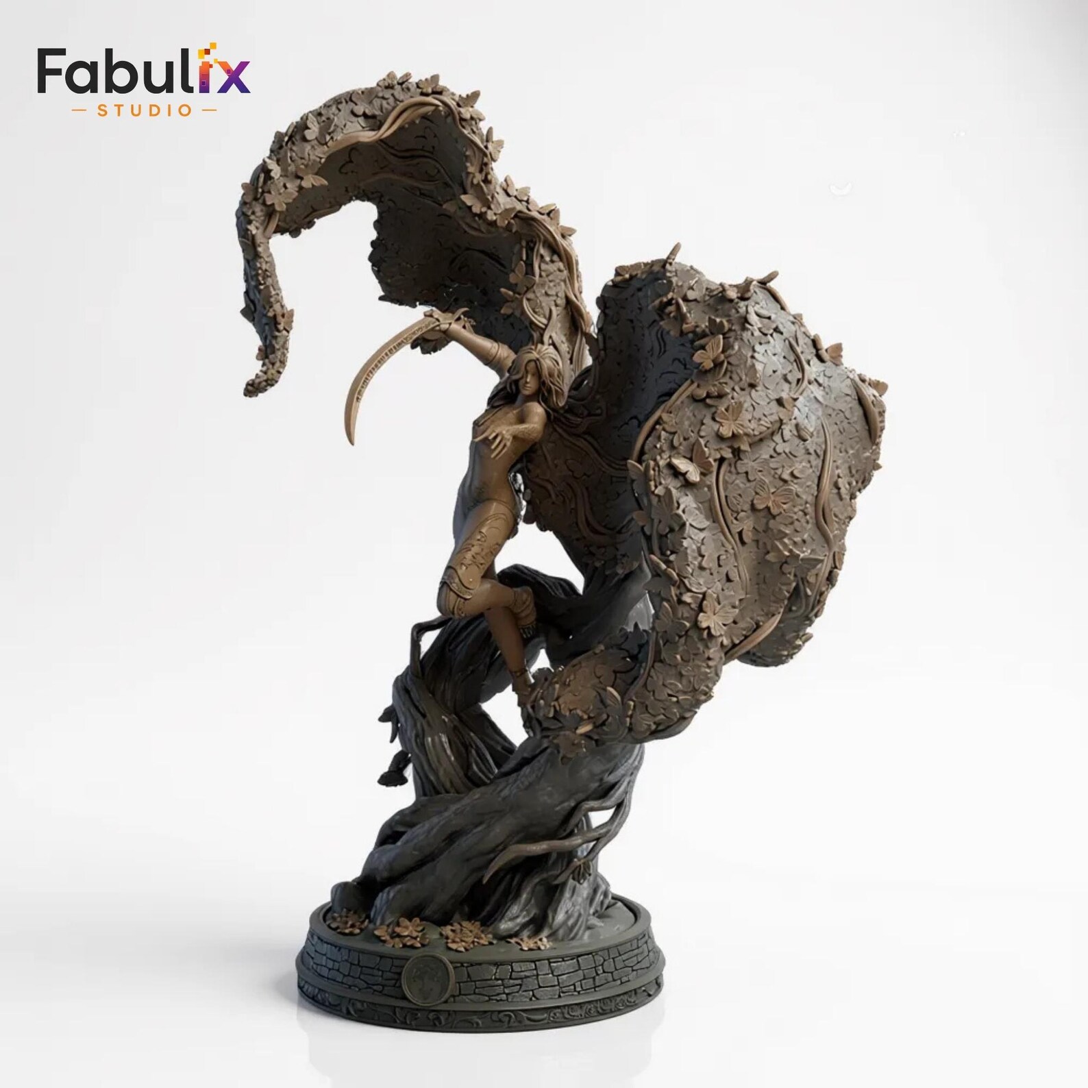 Scarlet Valkyrie Goddess – Epic Fantasy Female Warrior 3D Print STL ...