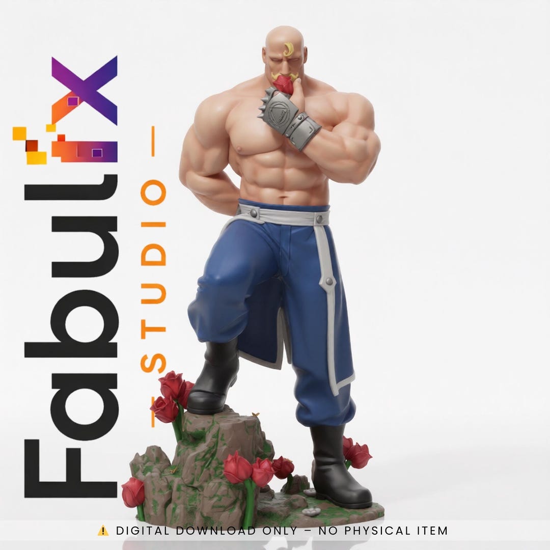 Anime Strongman Warrior STL | 3D Printable Statue | Resin Printer ...