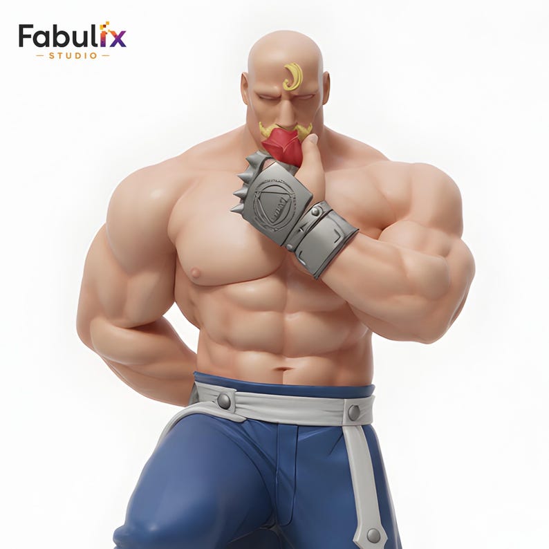 Anime Strongman Warrior STL | 3D Printable Statue | Resin Printer ...