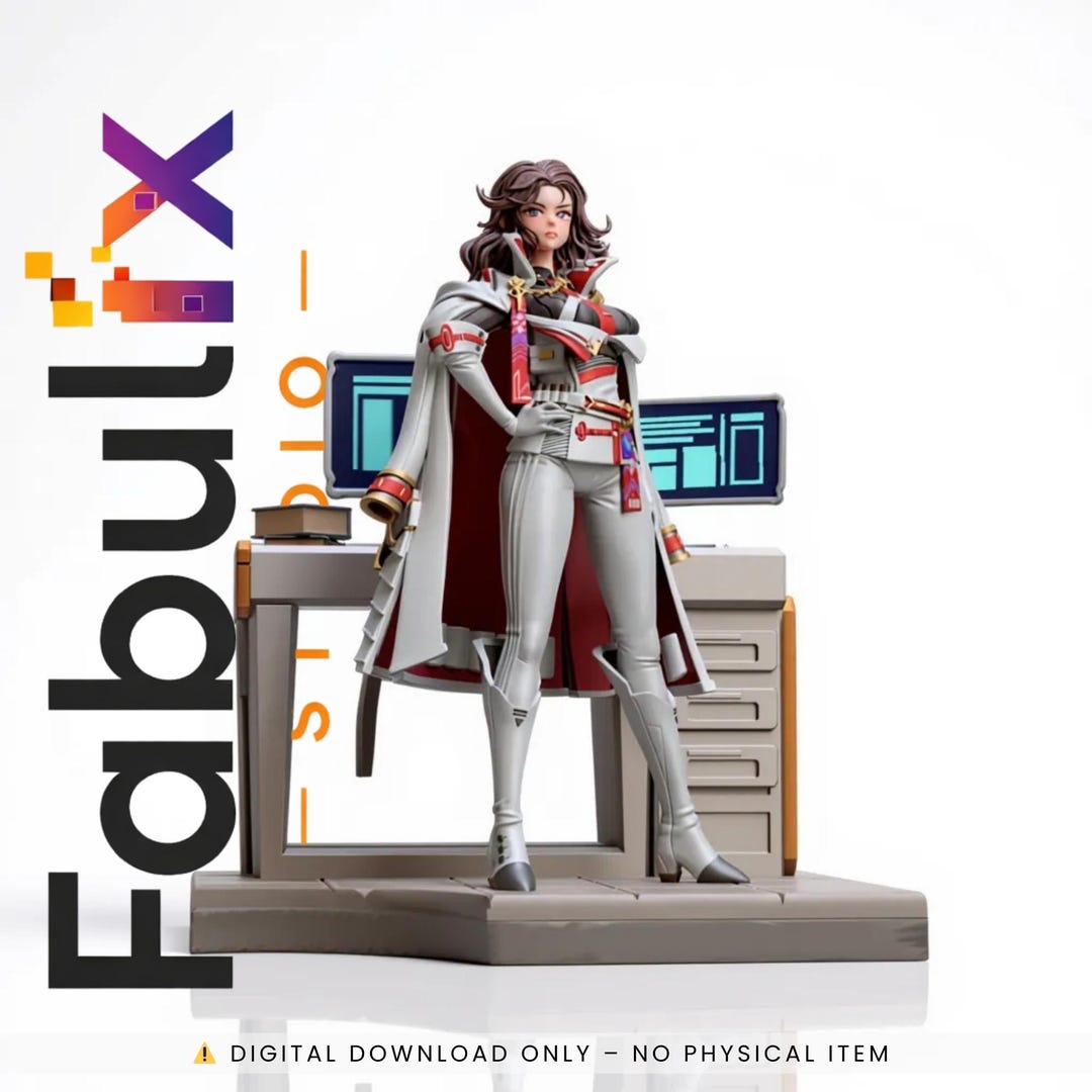 Sci-fi Commander Woman STL | Anime Style Female Officer 3D Print Model ...