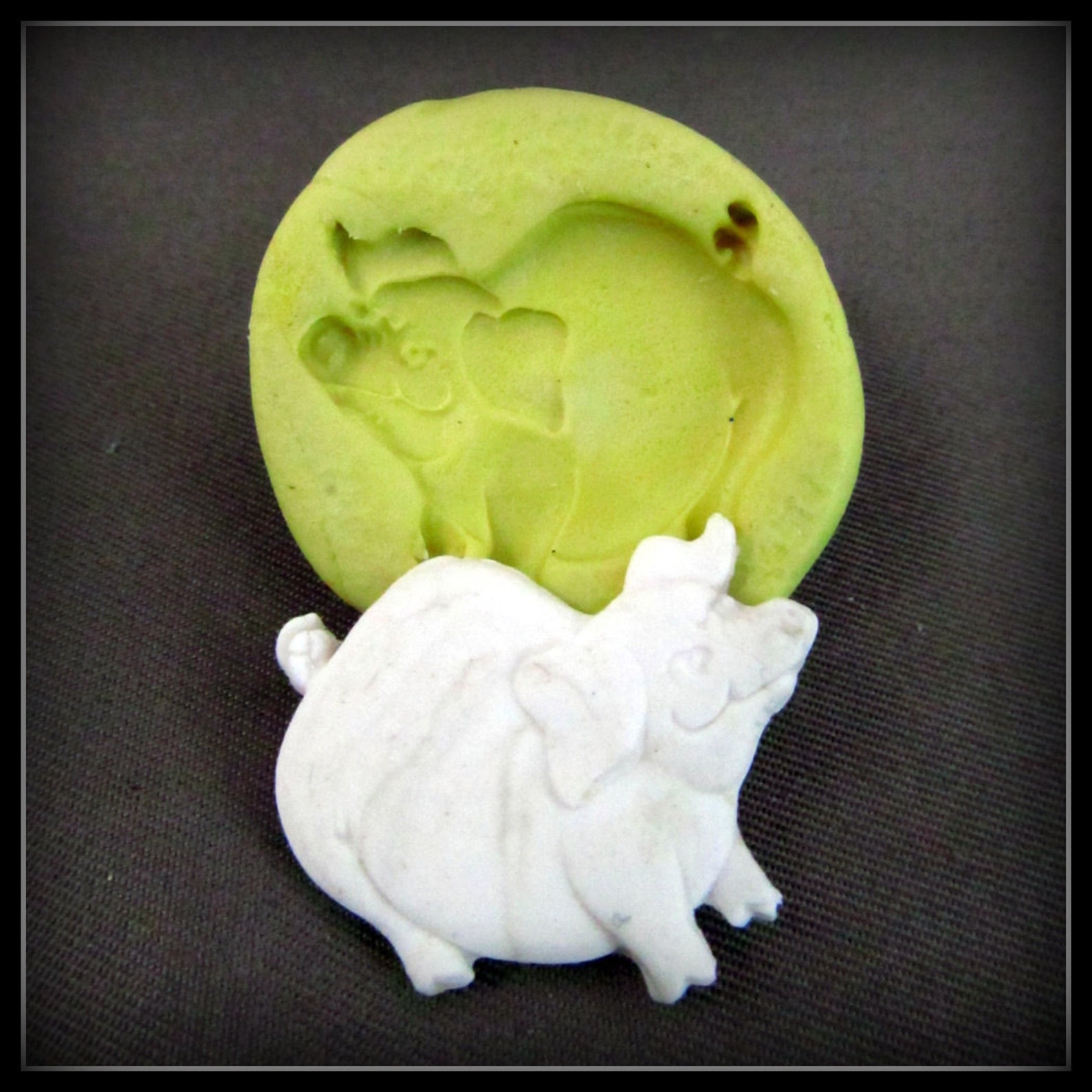 Pig Mold, Silicone Mold, Scrapbooking Supplies, Craft Supplies Mold ...