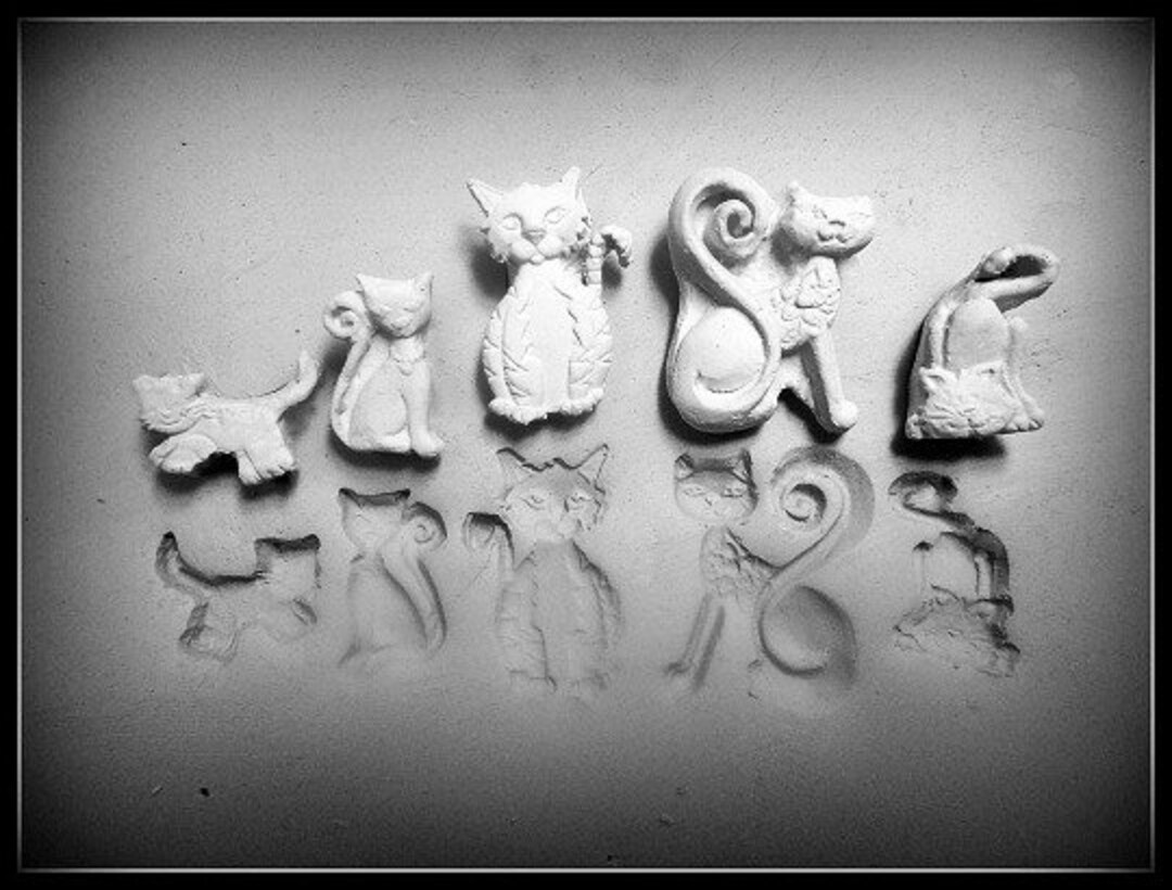 Pattern Tool, Hand Caved Stamps, Cat Stamps - Pottery Supplies, Clay ...