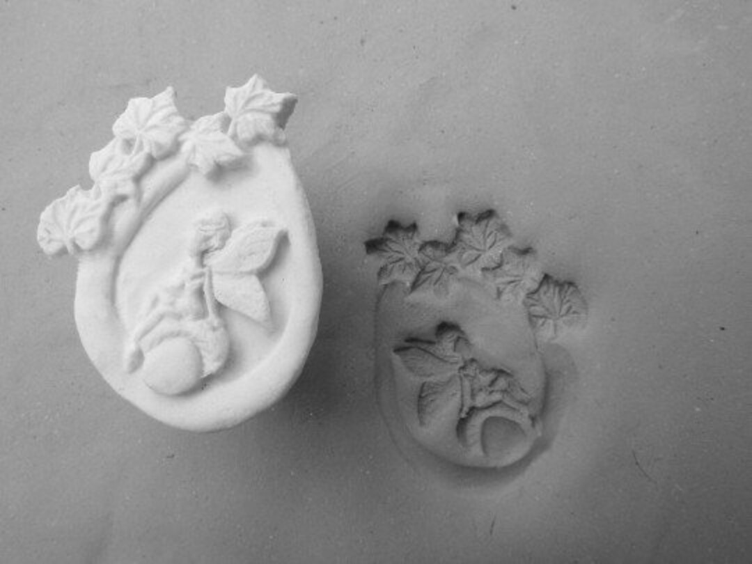 Bisque Clay Stamp -fairy Stamp -pattern Tool, Hand Caved Stamps ...