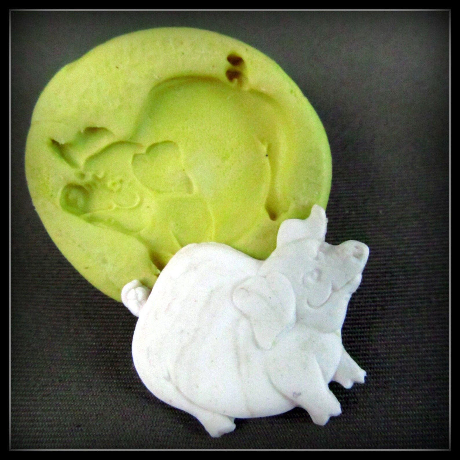 Pig Mold, Silicone Mold, Scrapbooking Supplies, Craft Supplies Mold ...