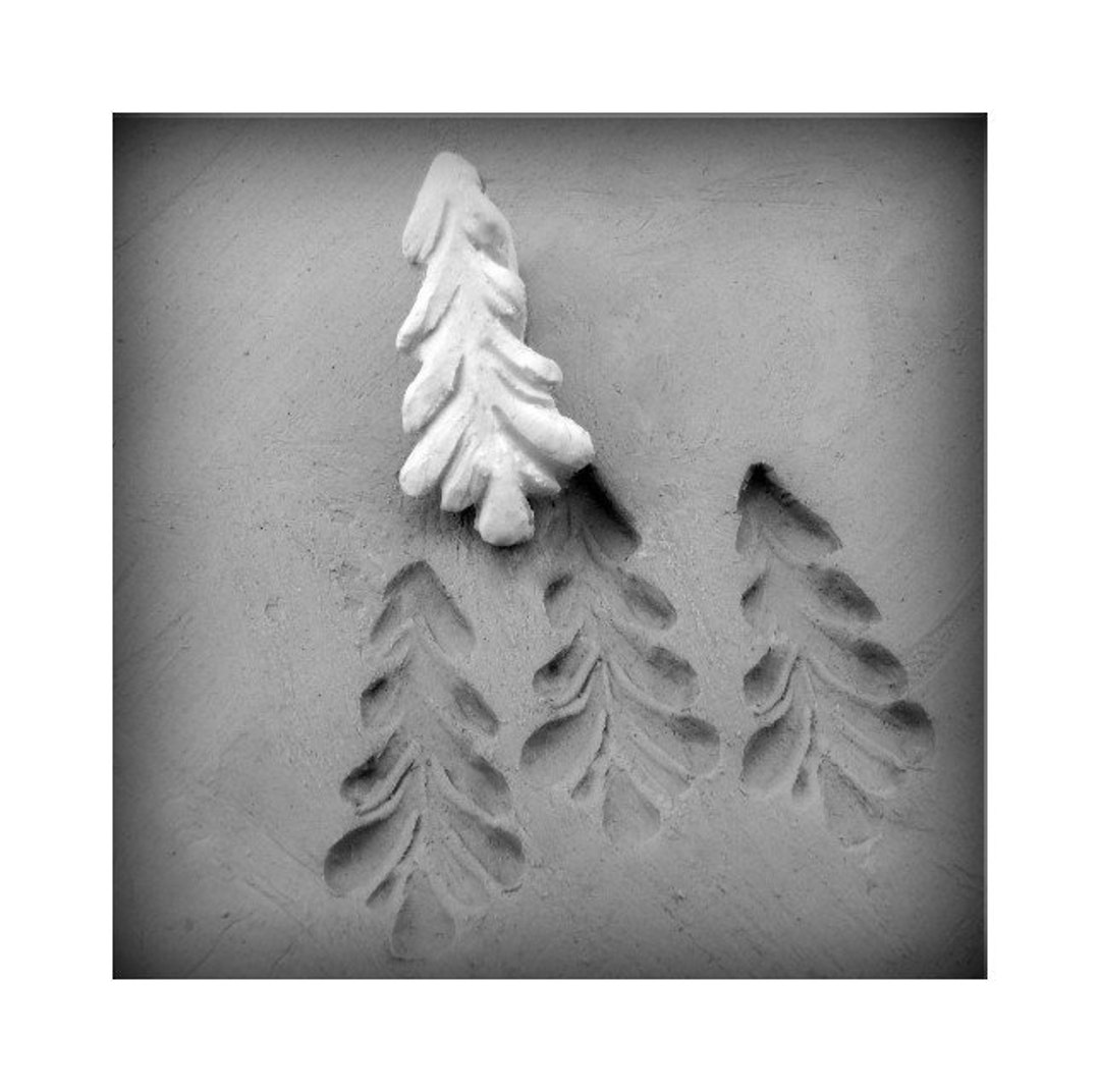 Tree Stamp -hand Craved Stamps, Pottery Supplies, Clay Stamp, Bisque ...