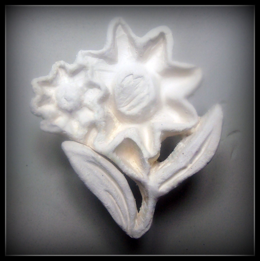 Ceramic Stamps -bisque Flower Stamp - Pottery Tool - Clay Stamp - Clay ...