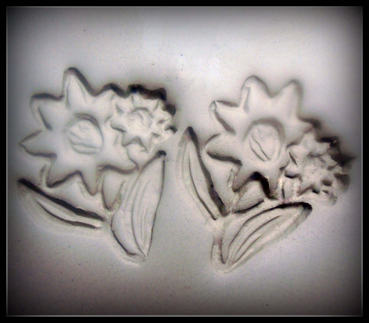 Ceramic Stamps -bisque Flower Stamp - Pottery Tool - Clay Stamp - Clay ...