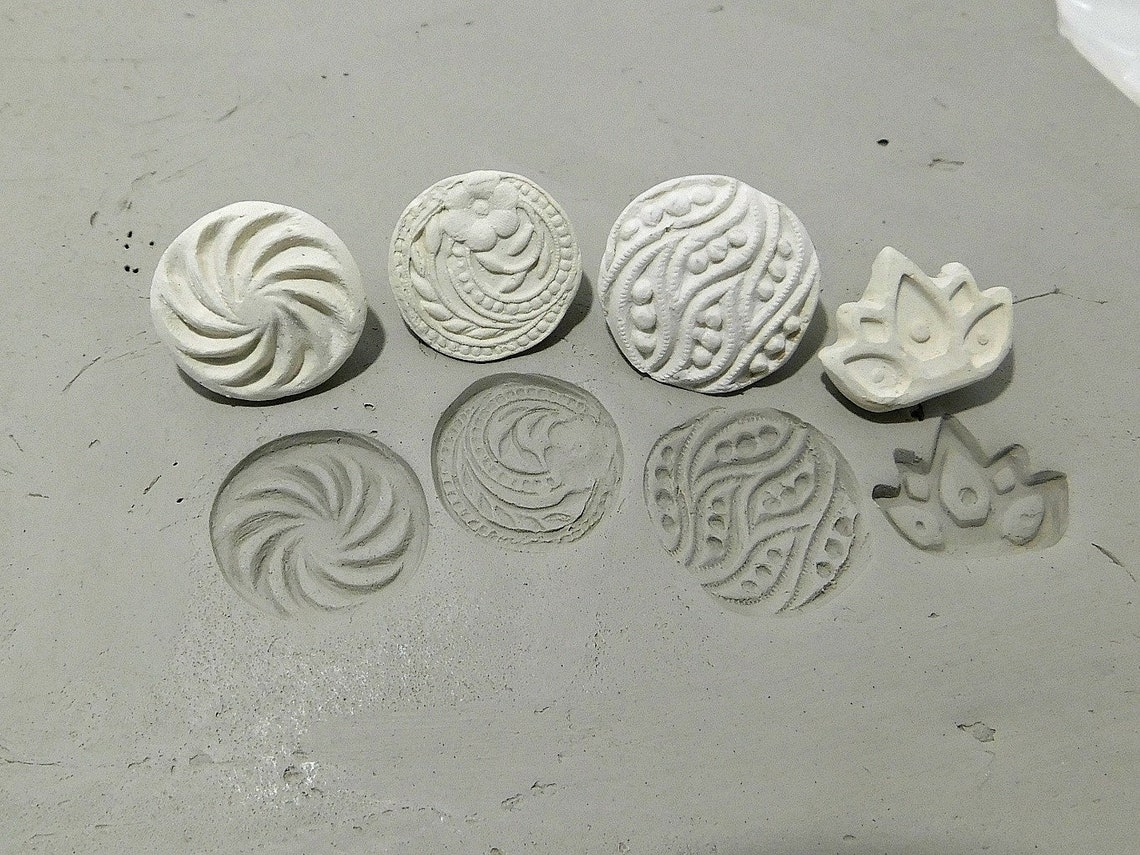 Clay Stamps for Pottery -pottery Stamps - Bisque Clay Stamps - Crafting ...