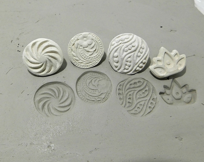 Clay Stamps for Pottery pottery Stamps Bisque Clay Stamps - Etsy
