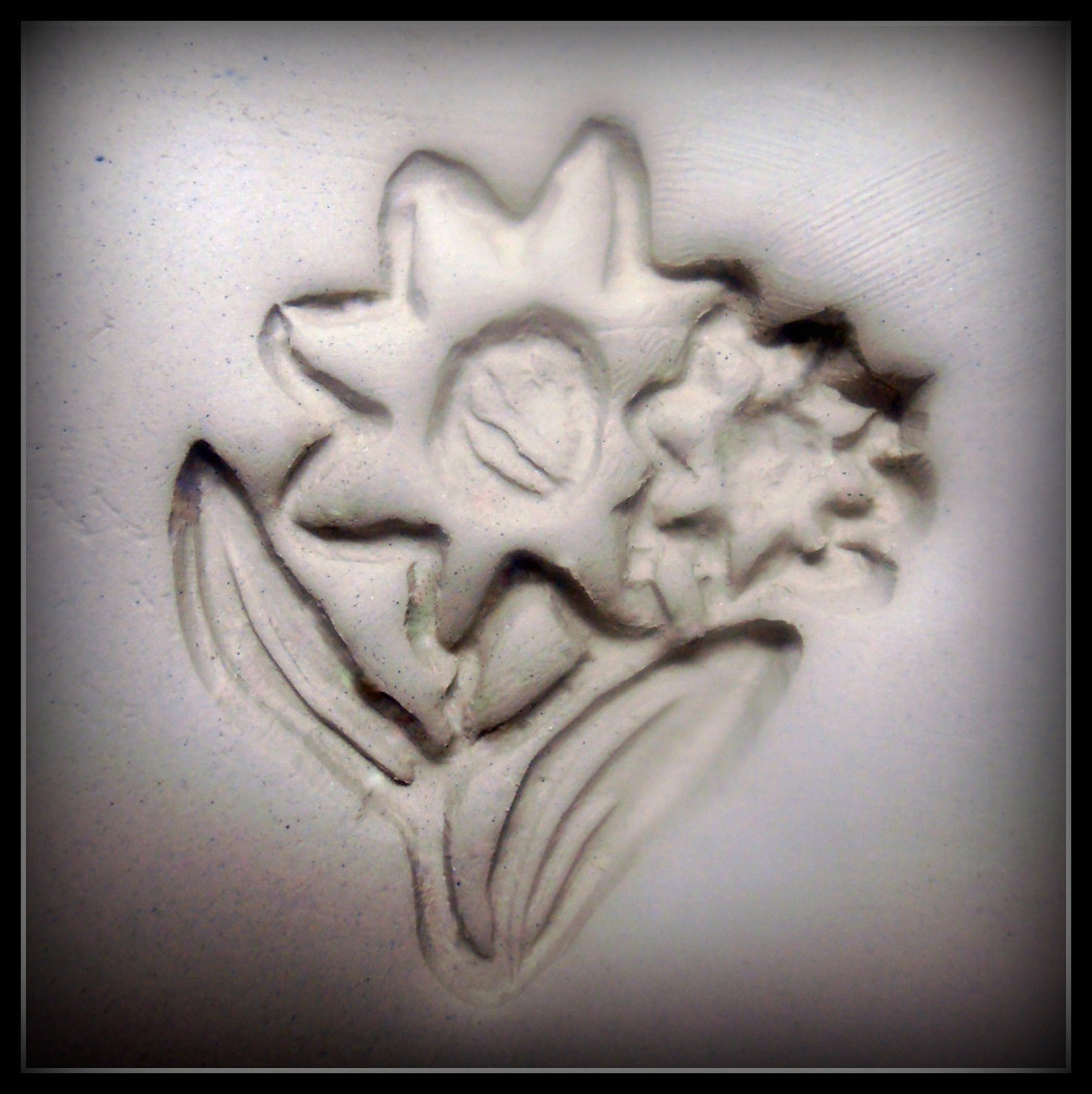 Ceramic Stamps -bisque Flower Stamp - Pottery Tool - Clay Stamp - Clay ...