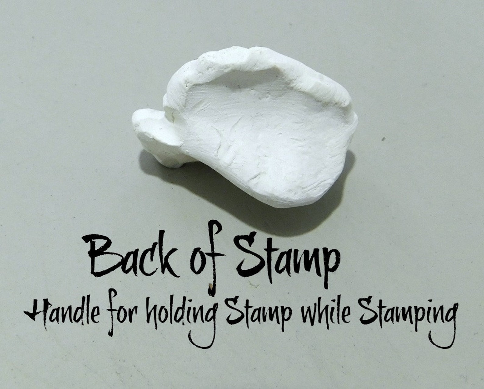 Hand Crafted Ceramic Stamp - Tropical Fish Hand Carved Clay Stamp ...