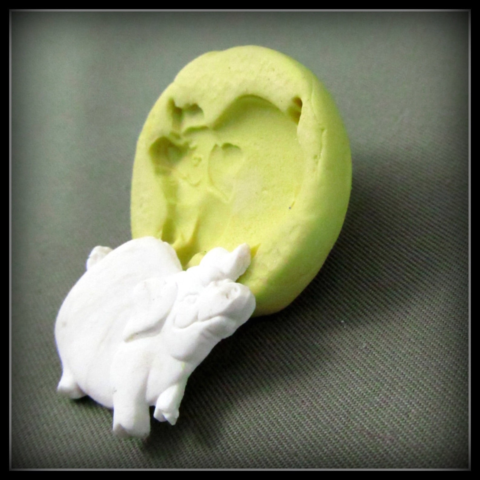 Pig Mold, Silicone Mold, Scrapbooking Supplies, Craft Supplies Mold ...