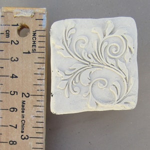 Ceramic Stamp, Textural Stamps, Clay Stamps, Bisque Pottery Stamp ...