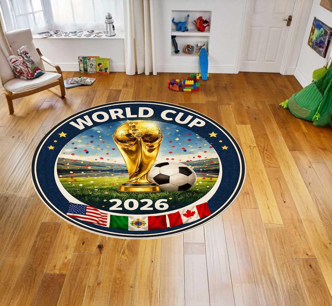 World Soccer Cup 2026 Rug, Football World Cup 2026, Living Room Rug ...