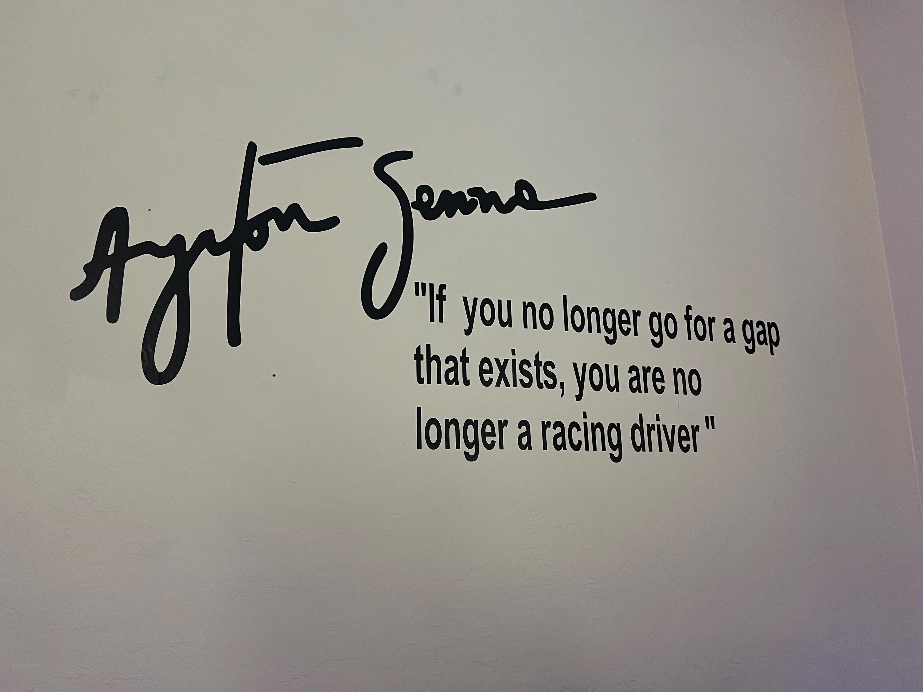 Ayrton Senna Quote Vinyl Wall Decal, Racing Signature Sticker, Sim ...