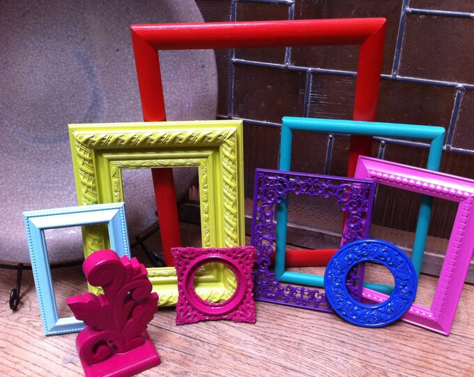 Empty Frame Collection Set Bright and Chic Upcycled Home - Etsy