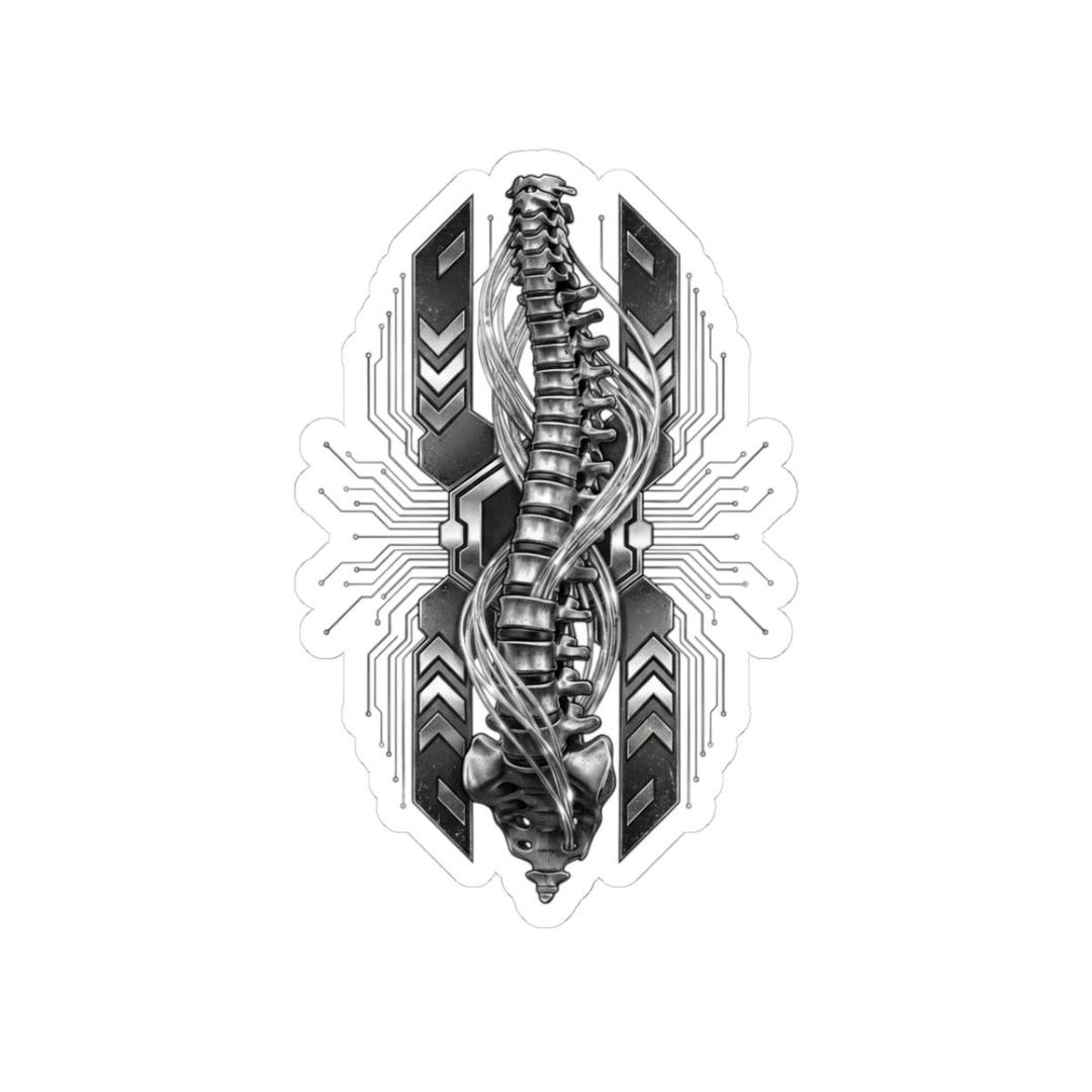 Cyberpunk Art,cyber Spine | Kiss-cut Sticker - Etsy