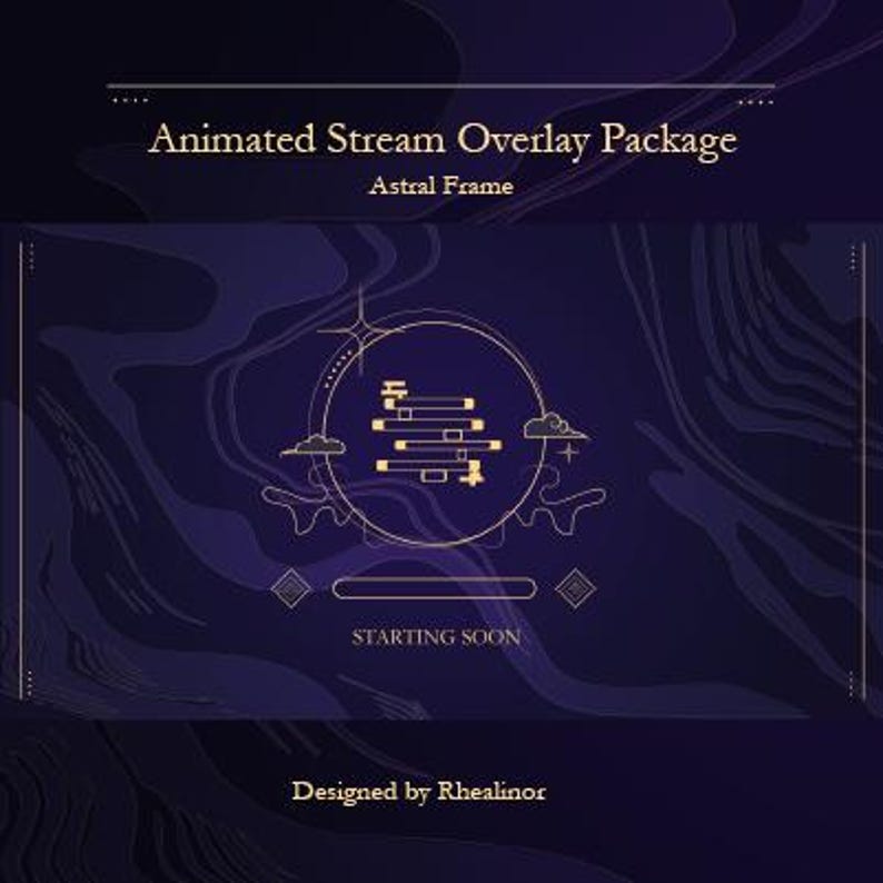 Astral Frame [animated Stream Overlay Package] - Etsy