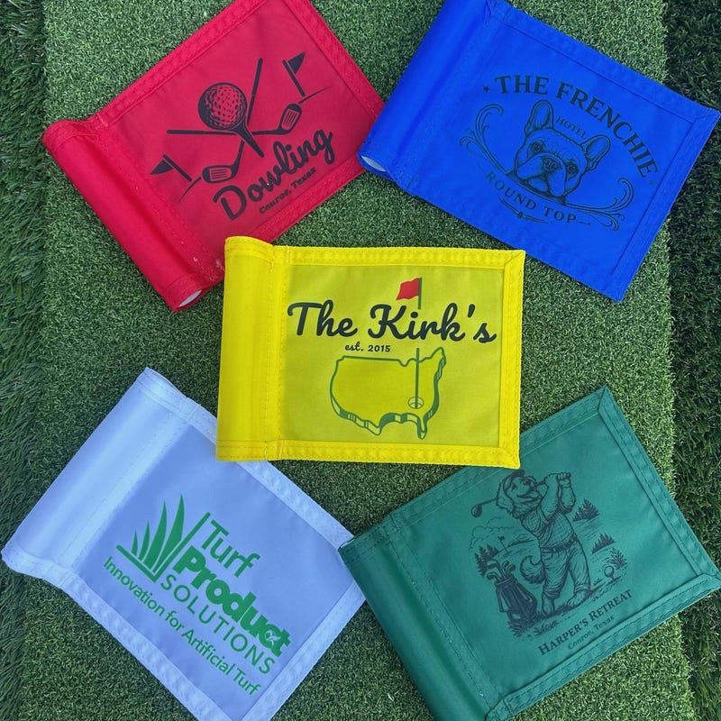 Mini Custom Golf Flag - Etsy