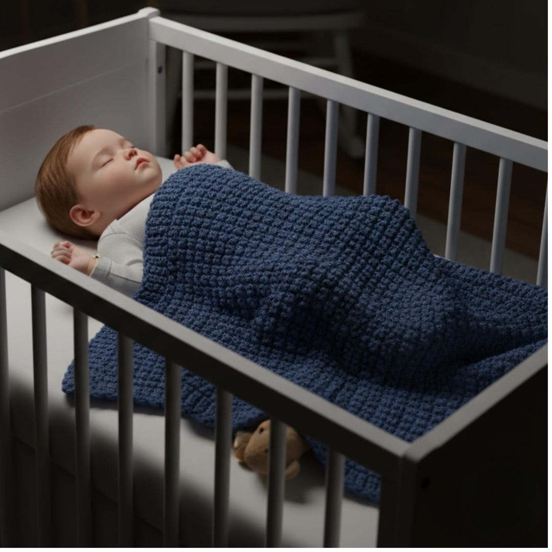 Crunch Stitch Baby Blanket Crochet Pattern: PDF Digital Download - Etsy