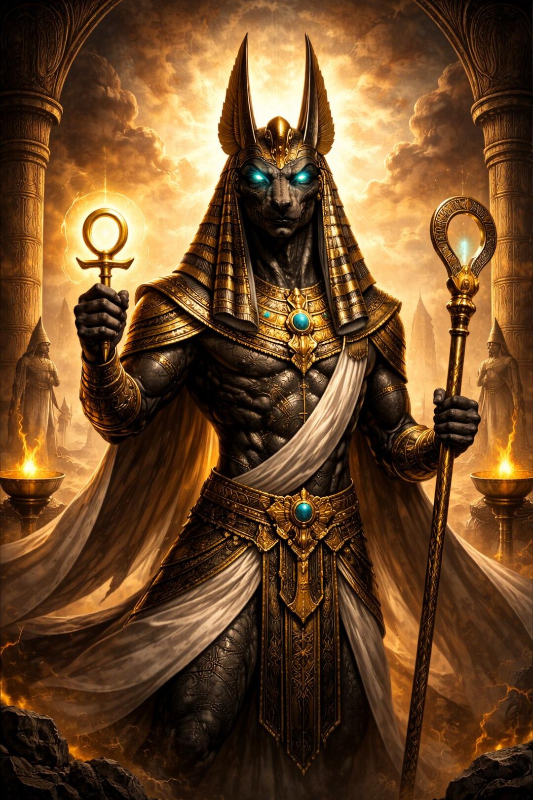 Anubis Deific Print Poster - Digital Download - Etsy