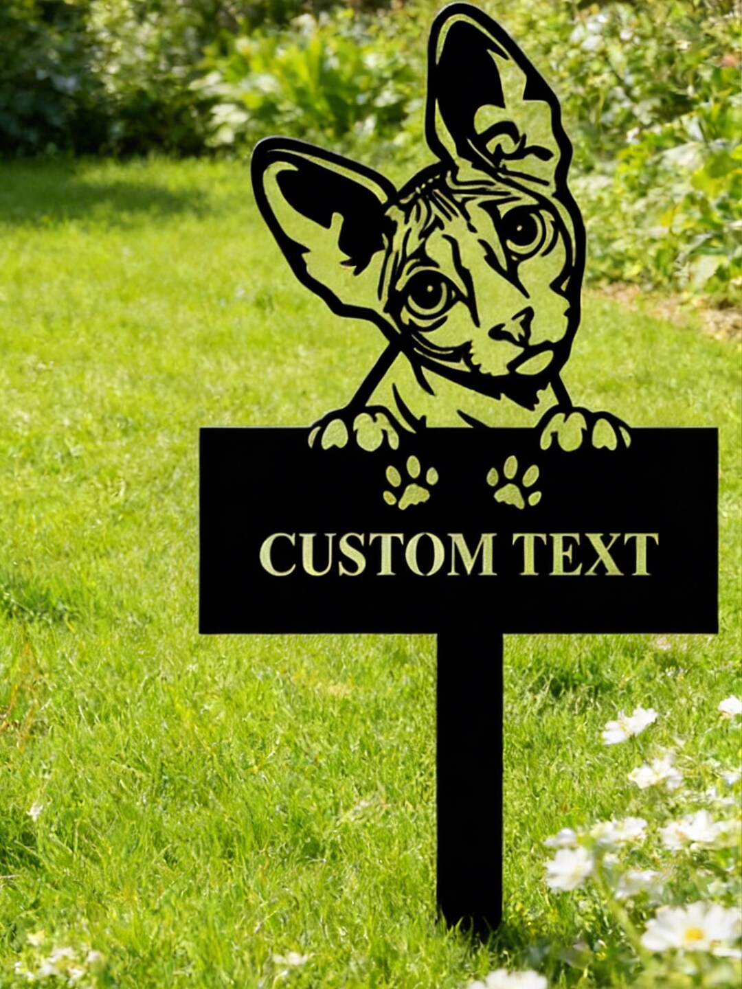 Custom Pet Grave Sign - Iron Memorial Plaque 22-30cm, Garden/outdoor ...
