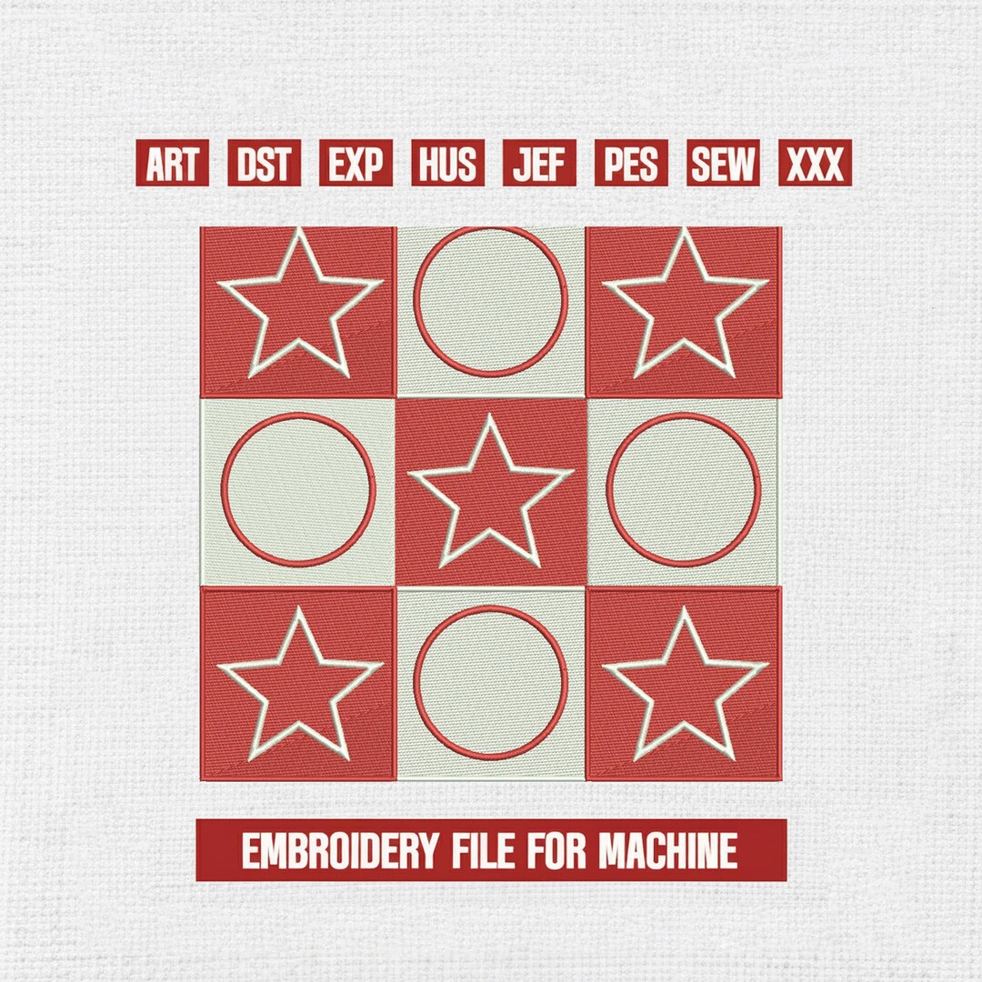 Star and Circle Embroidery Block Design | Machine Embroidery Game ...