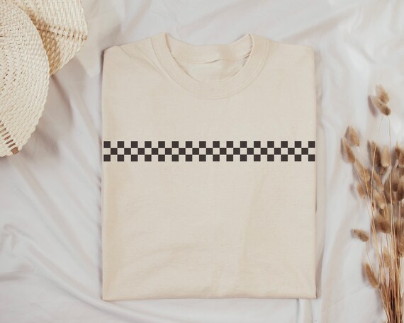 Simple Checkered Pattern SVG Graphic Illustration Cute Font - Etsy