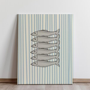 Sardines Hand Illustrated Print Fisherman Aesthetic Spring Print Fish ...