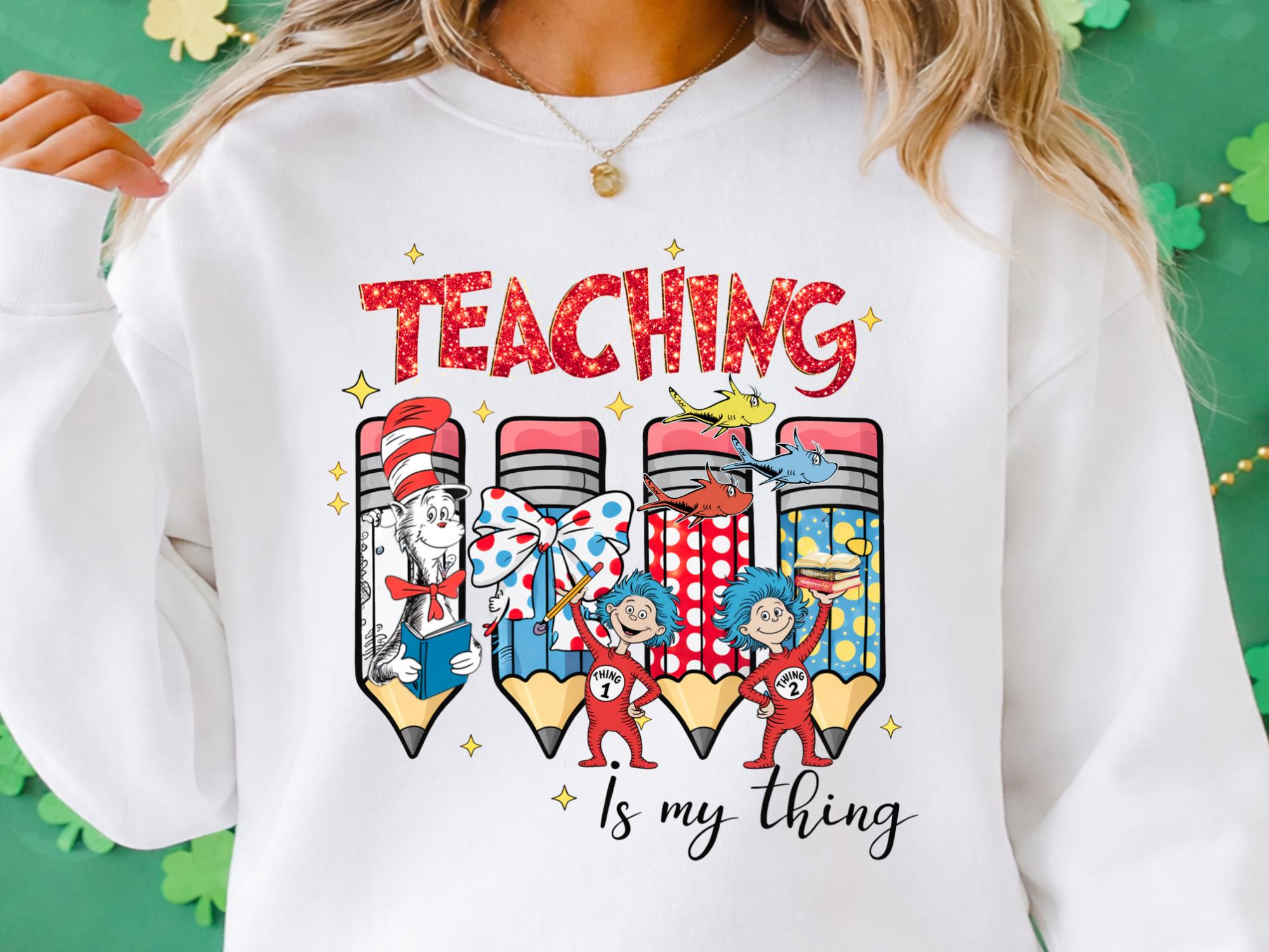Teaching is My Thing PNG, Cat in the Hat Png, Dr Seuss Png, Read Across ...