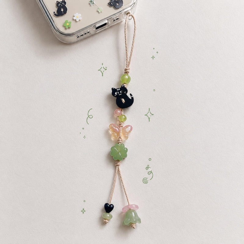 Anime Phone Charm Beaded - Etsy