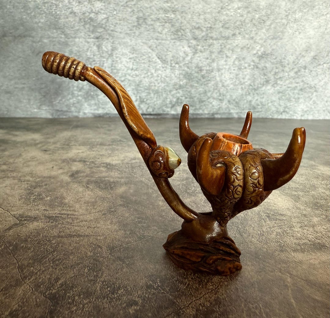 Vintage Soviet Ceramic Smoking Pipe Mephistopheles, Devil Head Tobacco ...