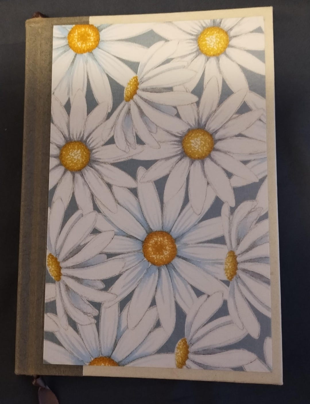 Handcrafted Daisy Flower Journal Made From A Repurposed Book. - Etsy